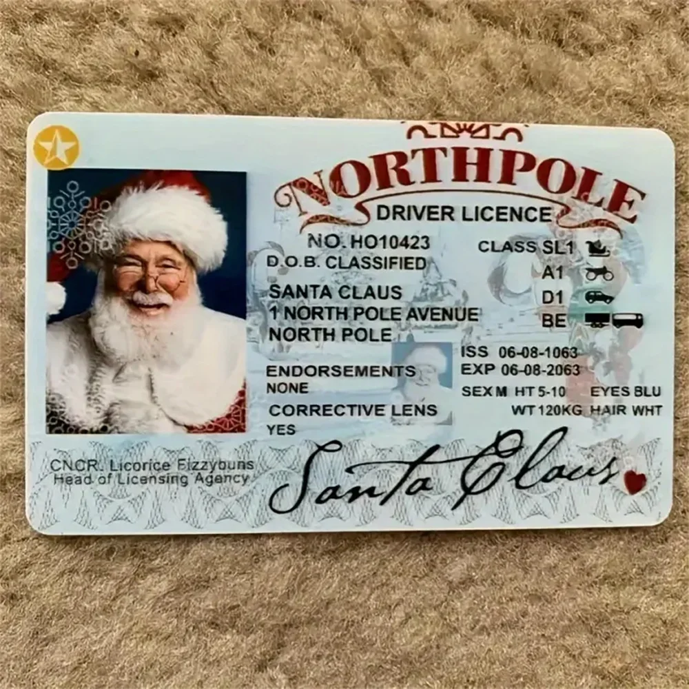 Santa-Claus-Virtual-License-Sled-Driving-License-Christmas-Game-Play ...