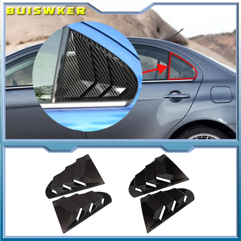 Rear-Side-Window-Louvers-Shutter-Fit-For-Mitsubishi-Lancer-EX-X-EVO ...