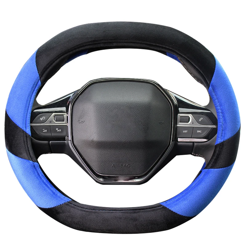 Winter Warm Plush Car Steering Wheel Cover for Peugeot 3008 4008 5008 ...