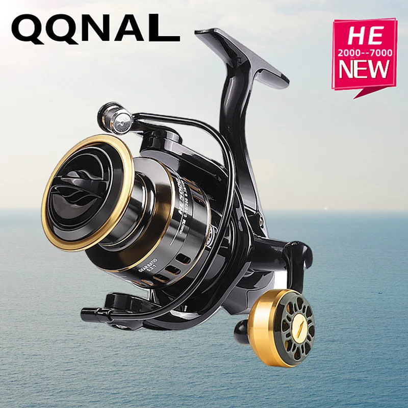 QQNAL NEW All-Metal Fishing Reel Fishing Reel Metal Treatment Spinning Reel Saltwater Freshwater ...