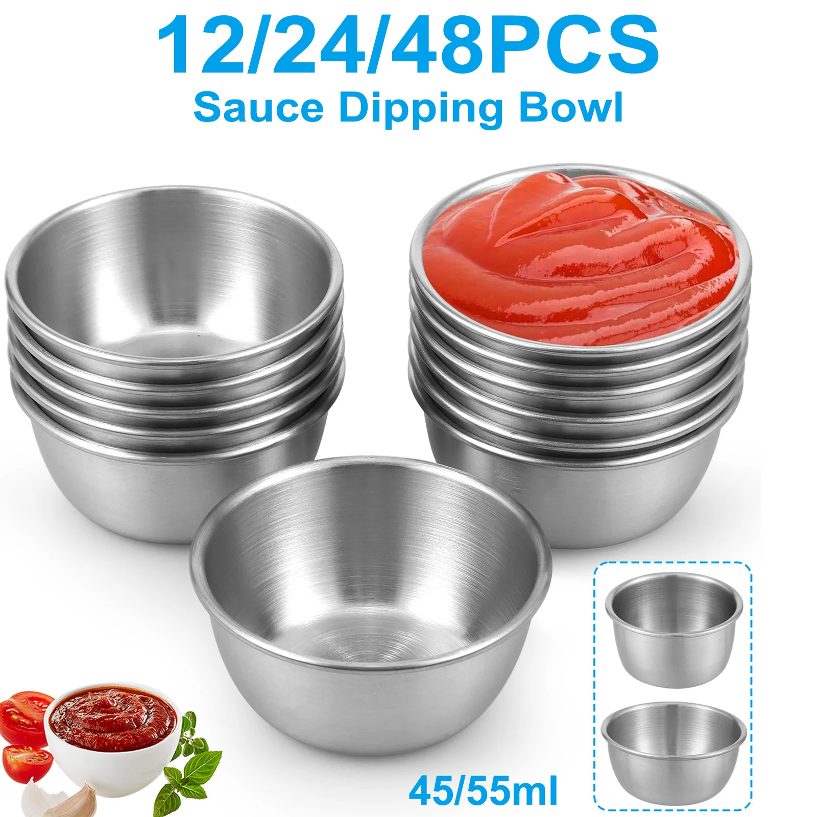 48-12-Pcs-Sauce-Dipping-Bowl-304-Stainless-Steel-Dipping-Cup-45-55ml ...