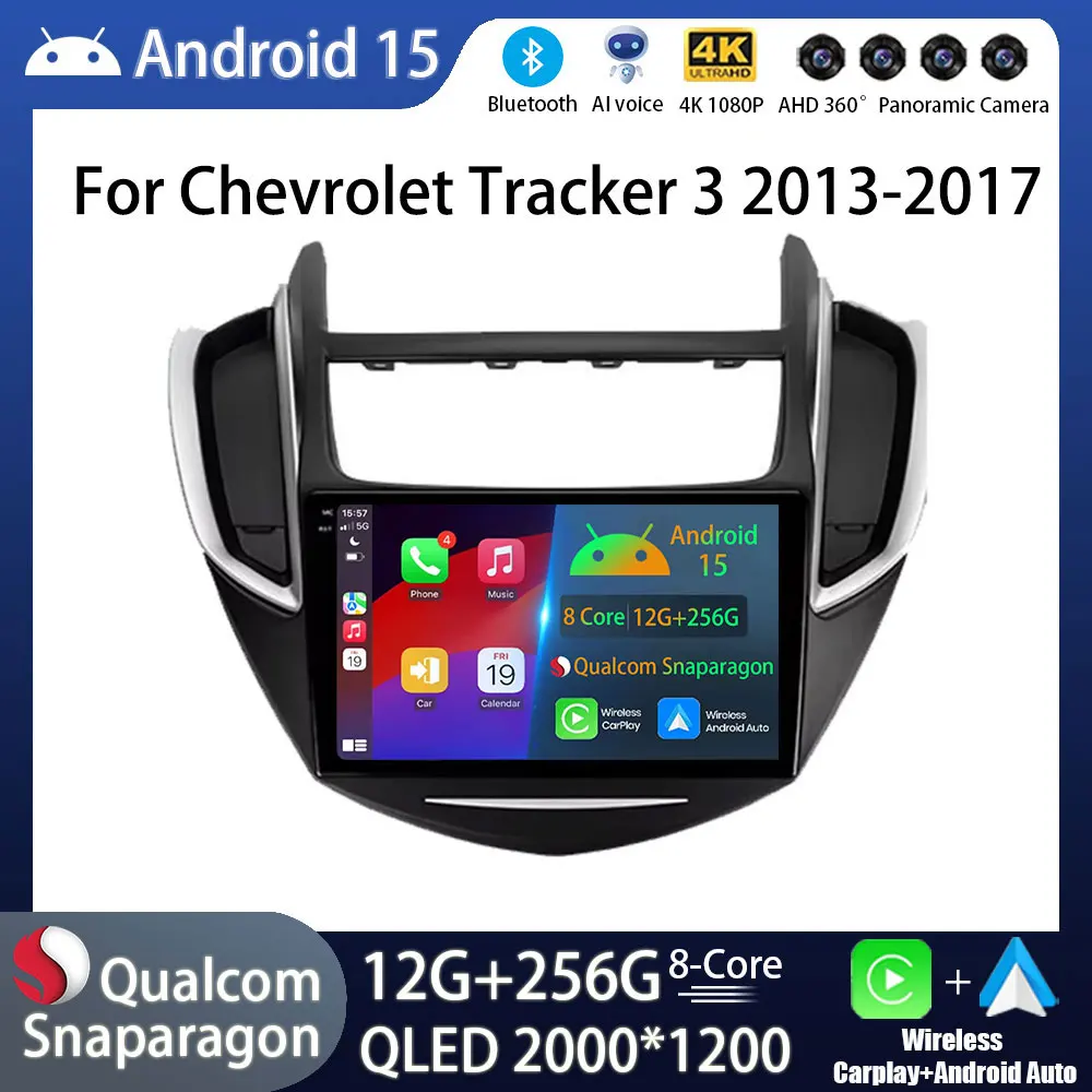 Android 15 Car Radio For Chevrolet Tracker 3 TRAX 2013 2014 2015 ...