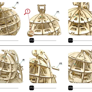 Wooden Globe Assembly Model Laser Cutting Design 2D Vector Drawing CDR ...