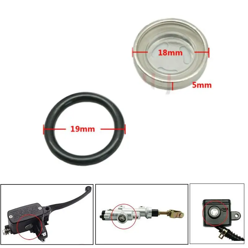 Cycle Glasses Brake Master Cylinder Replacement Sight Glass 18 Glass