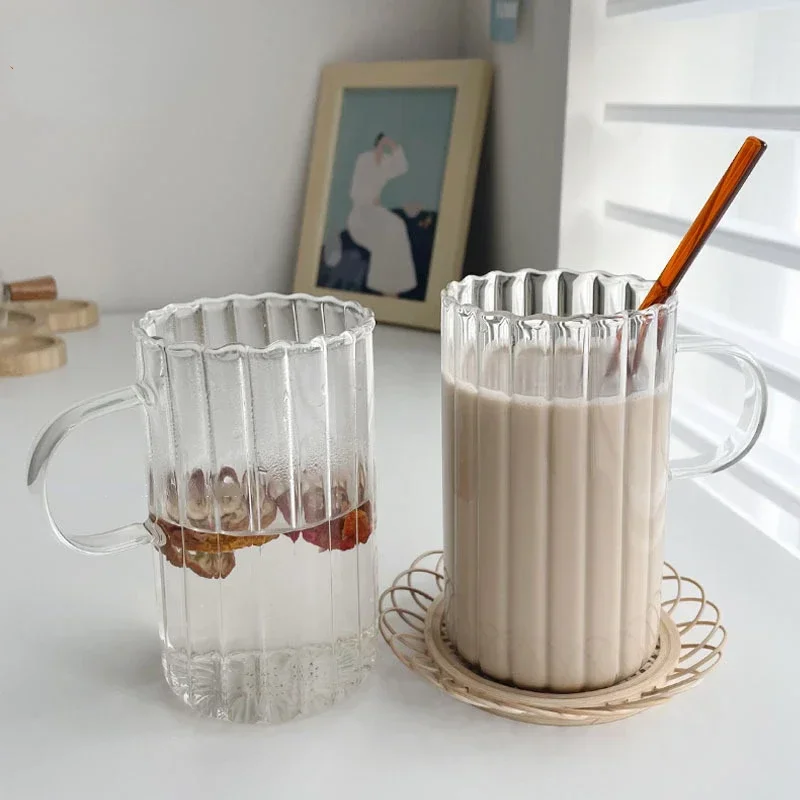 Stripe-Glass-Coffee-Mugs-Large-Capacity-Tumbler-Milk-Juice-Water-Cup ...