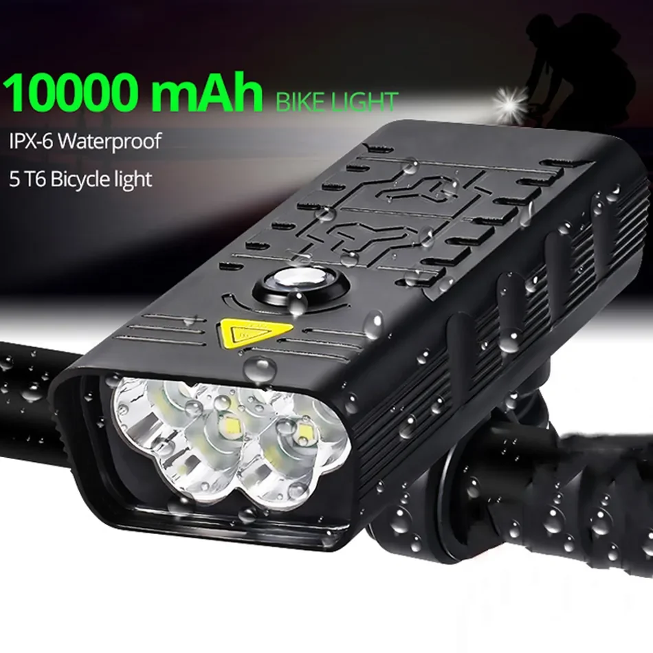 Bike-Headlight-10000mAh-5000-Lumens-USB-Rechargeable-Bike-Headlight ...