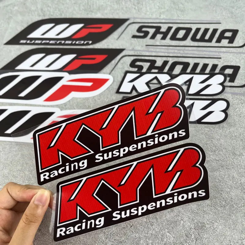 Motorcycle Front Forks Sticker Waterproof Fork Kyb Wp Suspension Showa ...