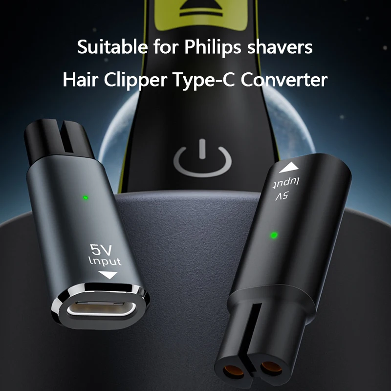 5V Type-C Shaver Adapter Charging Converter for Philips One Blade ...