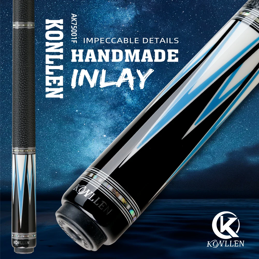 KONLLEN-AK75-001-Upgrade-Carbon-Fiber-Pool-Cue-Stick-Real-Inlay ...