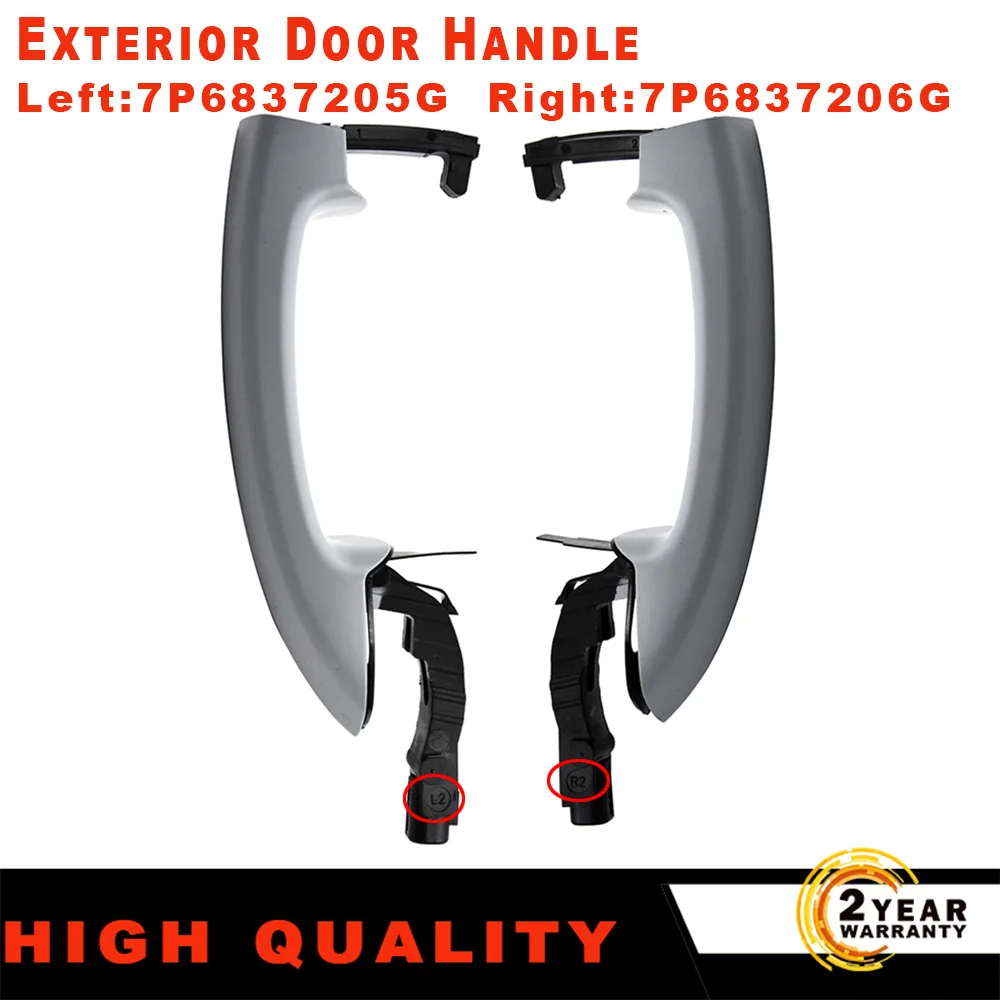 For VW Touareg 7P 2010-2014 New Exterior Door Handle Left or Right grey 7P6837205G 7P6837206G ...