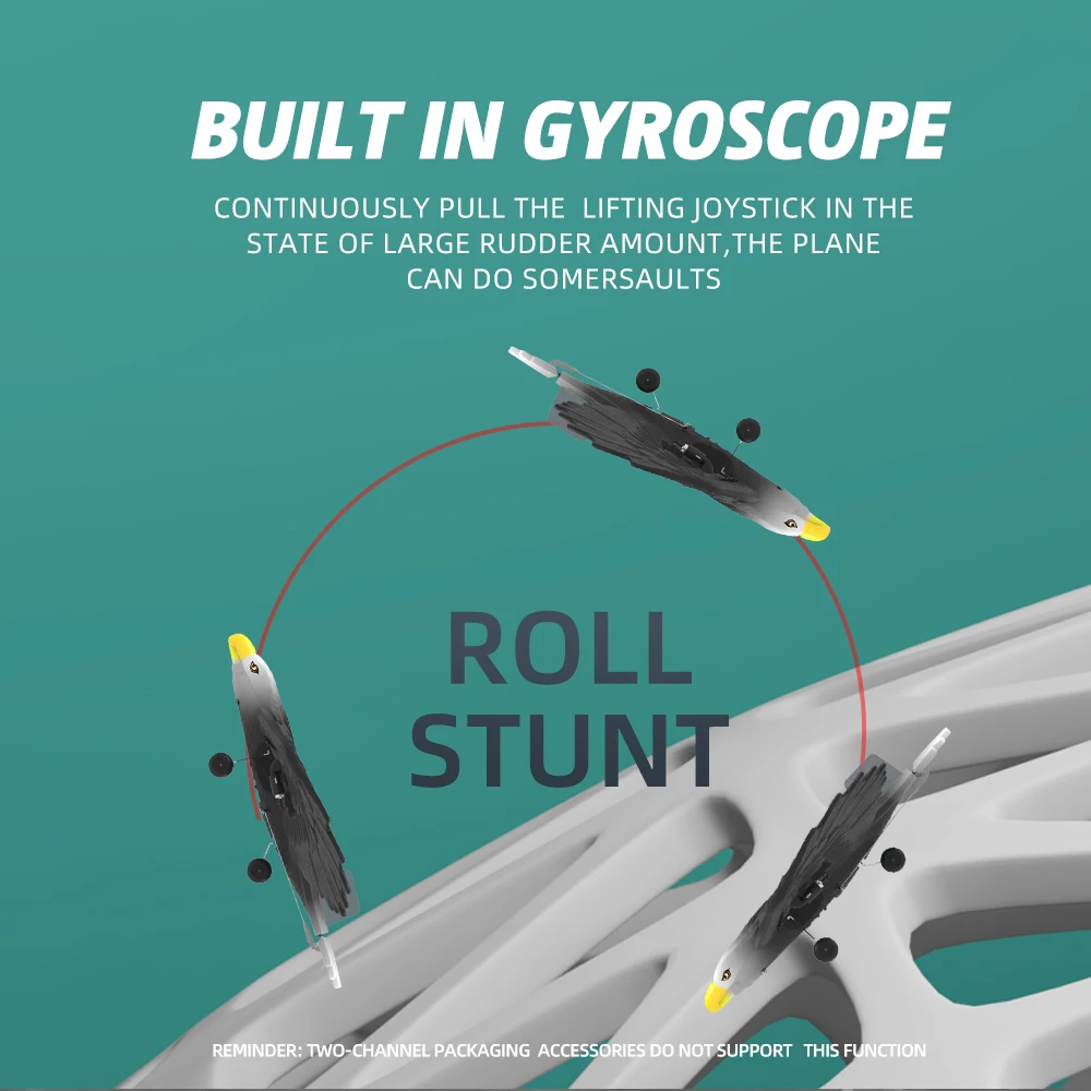 RC Plane Wingspan Eagle Bionic Aircraft Fighter - Radio Control Remote ...