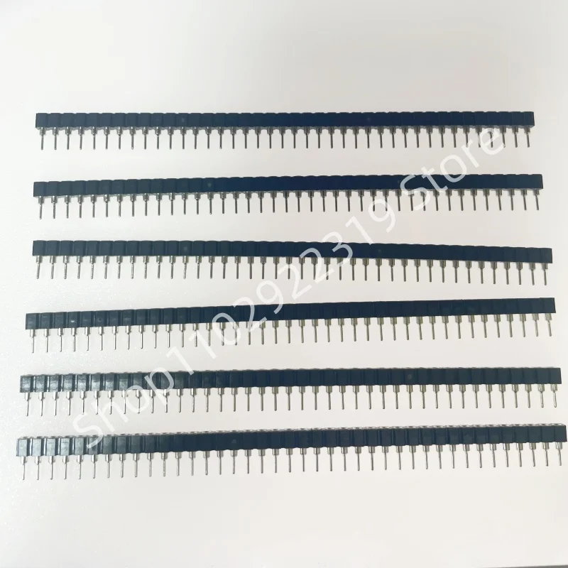 10PCS-40P-Male-Header-1X40-Pin-2-54-Round-Female-Pin-Header-Connector-1 ...