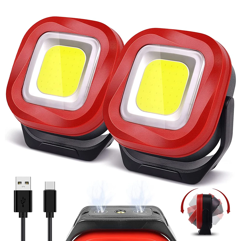 COB-LED-Work-Light-Type-C-Rechargeable-Work-Light-2400mAh-Battery ...