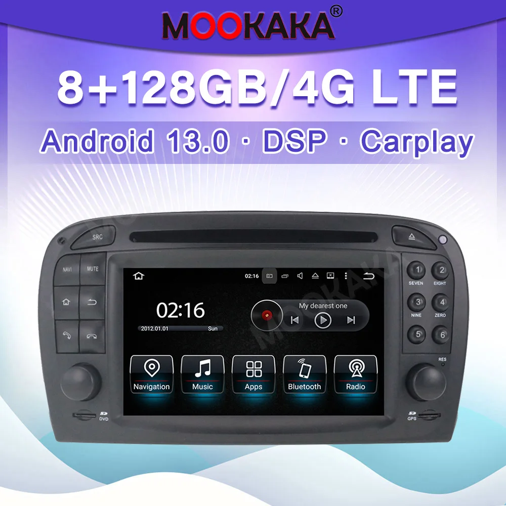 For-Mercedes-Benz-SL-Class-R230-2001-2005-Android-Car-Radio-2Din-Stereo ...