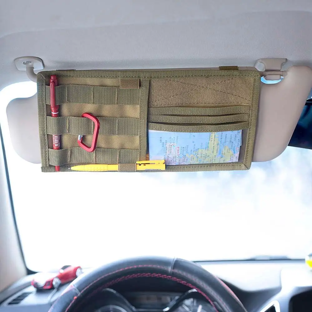 Tactical-Car-Sun-Visor-Storage-Bag-EDC-Tool-Pouch-New-Multifunctional ...