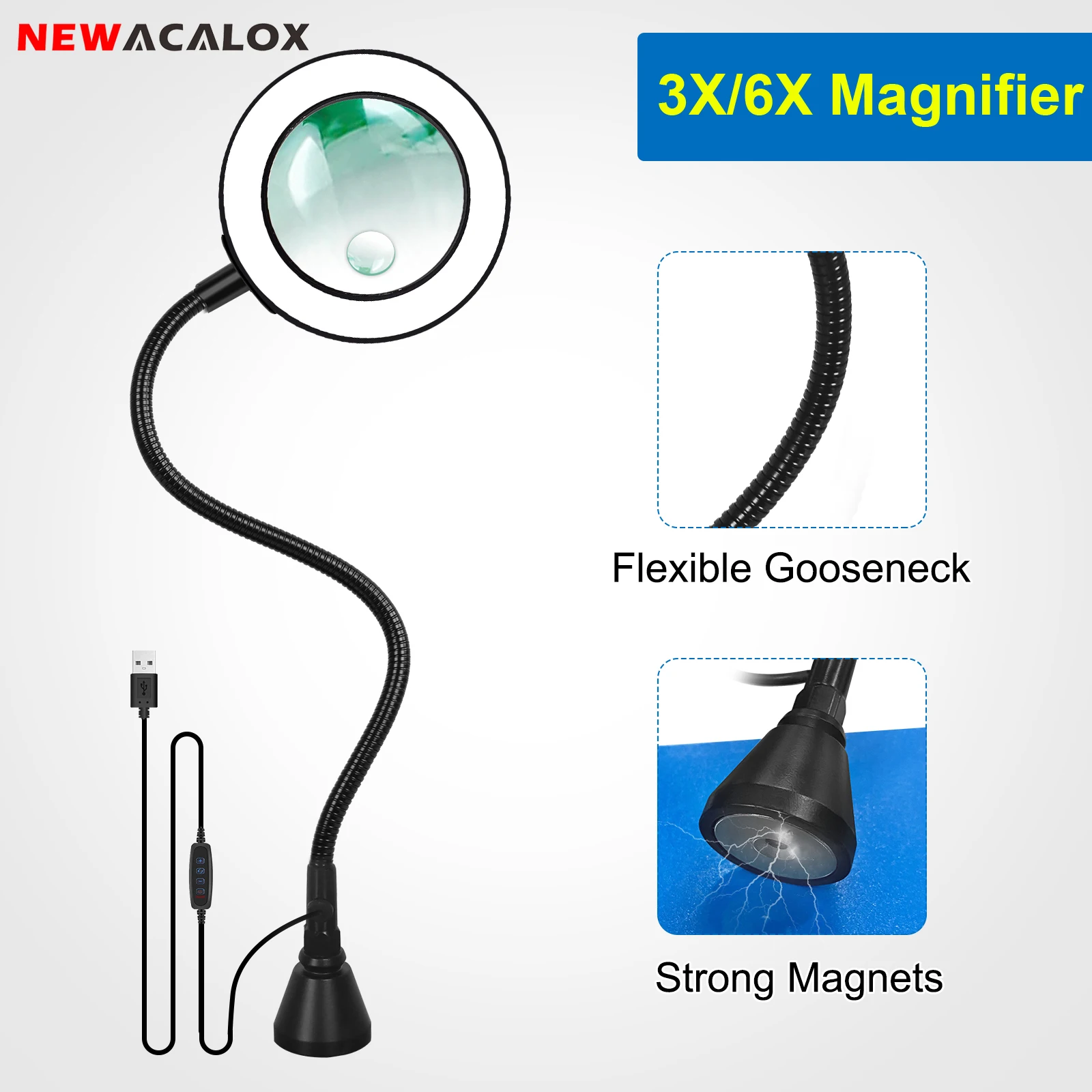3X-6X-Illuminated-Magnifier-Magnetic-Base-Desk-LED-Lamp-Flexible ...