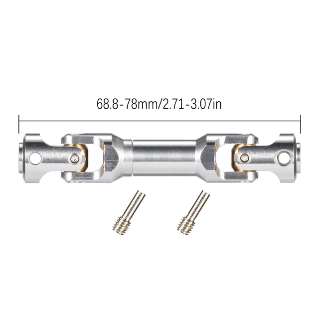 Heavy Duty Stainless Steel Driveshaft Hardened Drive Shaft for 1/10 RC ...