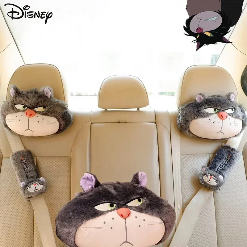Disney-Cinderella-Lucifer-Cat-Car-Neck-Pillow-Stuffed-Plush-Dolls-Cute ...