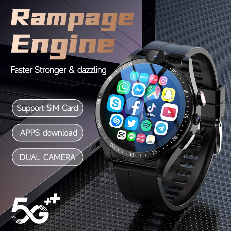 2024-NEW-Smart-Watch-Dual-Camera-Global-Call-Pluggable-4G-SIM-Card-with ...