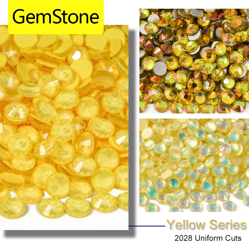 SS6-SS30-High-Quality-Yellow-Non-Flatback-Hotfix-Rhinestones-For-Shoes ...
