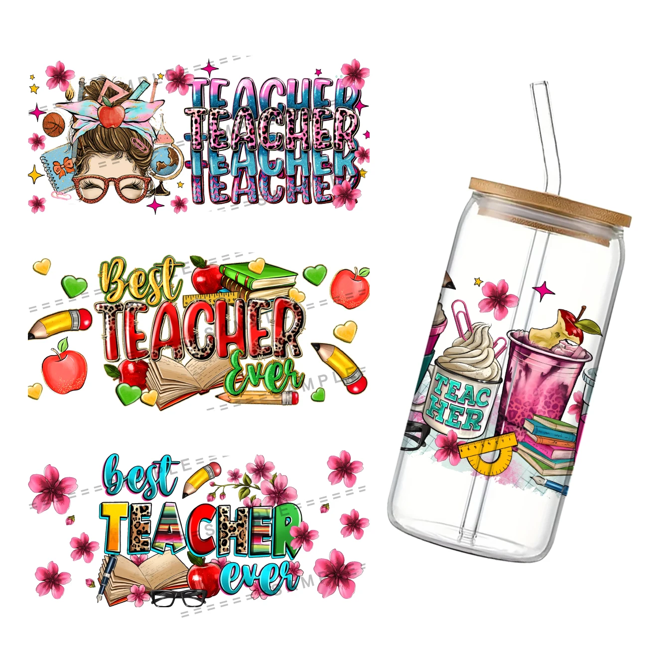 3D-UV-DTF-Transfer-Sticker-Waterproof-Transfers-Decals-For-16oz-Glass ...