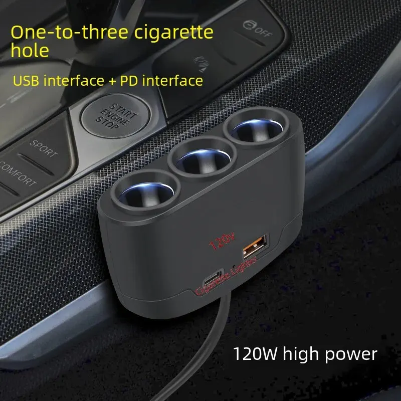 12v24v-Universal-Car-Charger-Fast-Charging-One-Drag-Three-Dots-Smoke ...