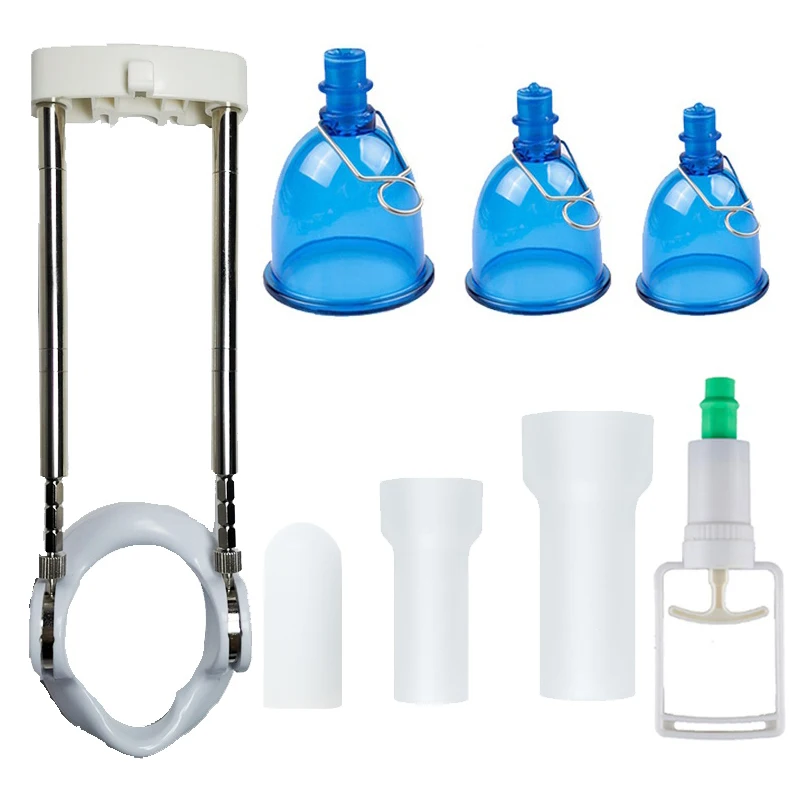 Biegen-korrekte-Penis-Extender-Vergr-erung-mit-Vakuum-becher-Trage-Traktion-trainer-Sexspielzeug ...