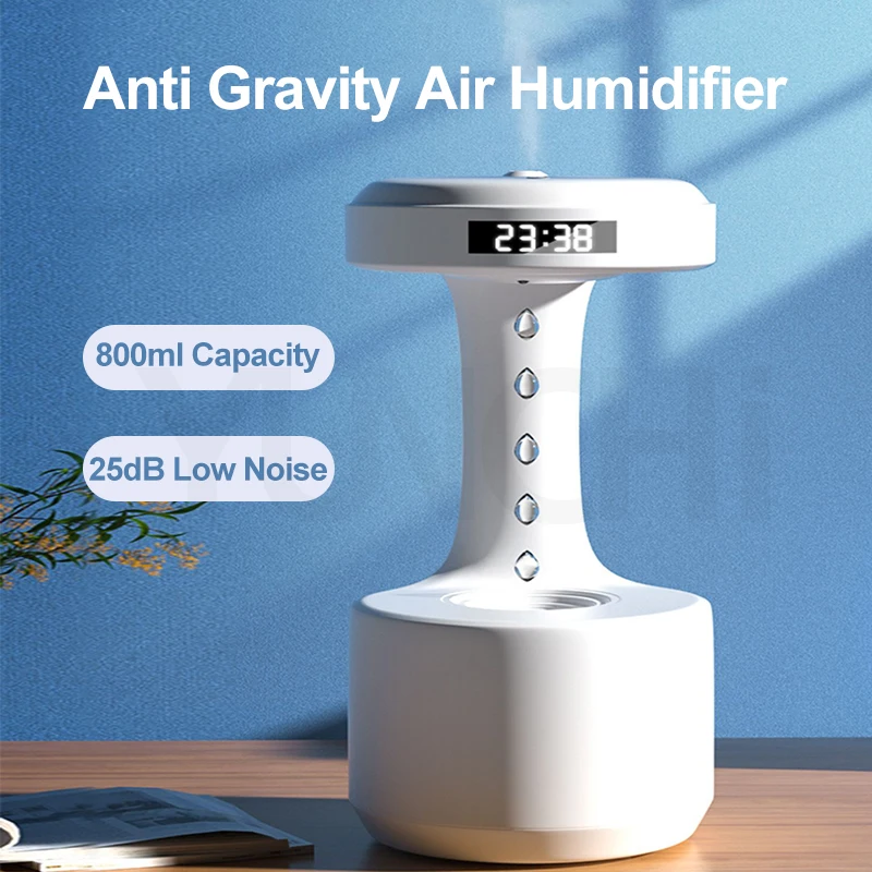 800ml Anti Gravity Air Humidifier Levitating Water Drops Ultrasonic Cool Mist Maker Fogger Usb