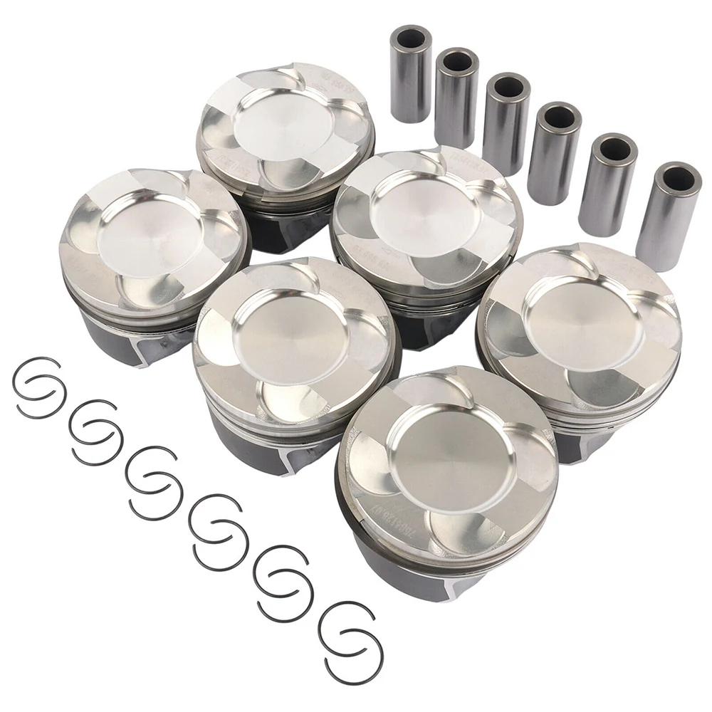 6PCS 11258619196 STD Bore 84mm Ring Piston Kit for BMW 535i F20 F21 F30 ...