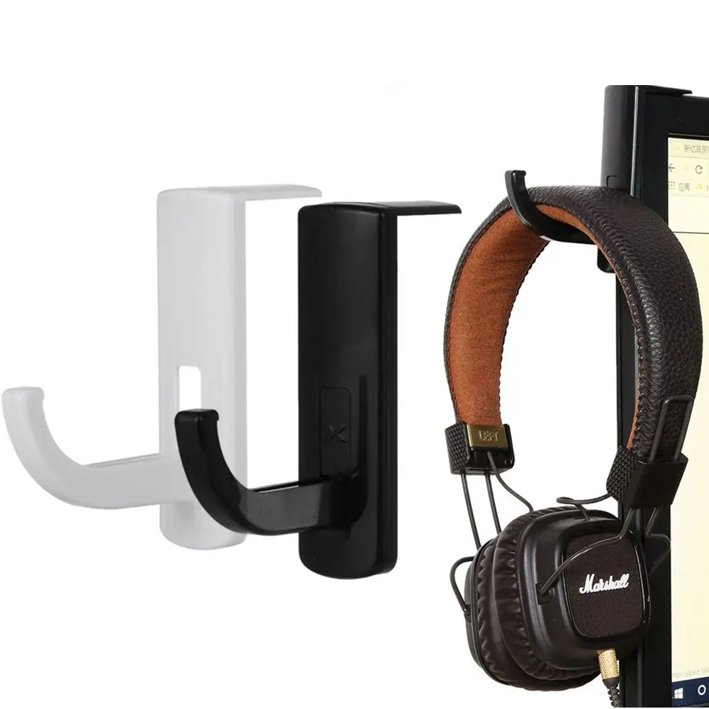 1PC Self-adhesive Headphone Hook Headset Hanger Holder Hook Tape ...