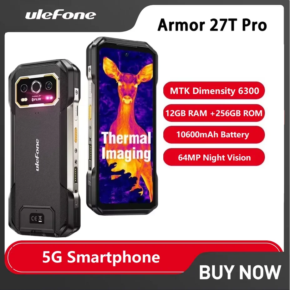 Ulefone-Armor-27T-Pro-5G-Rugged-Smartphone-Android-14-10600mAh-24GB ...