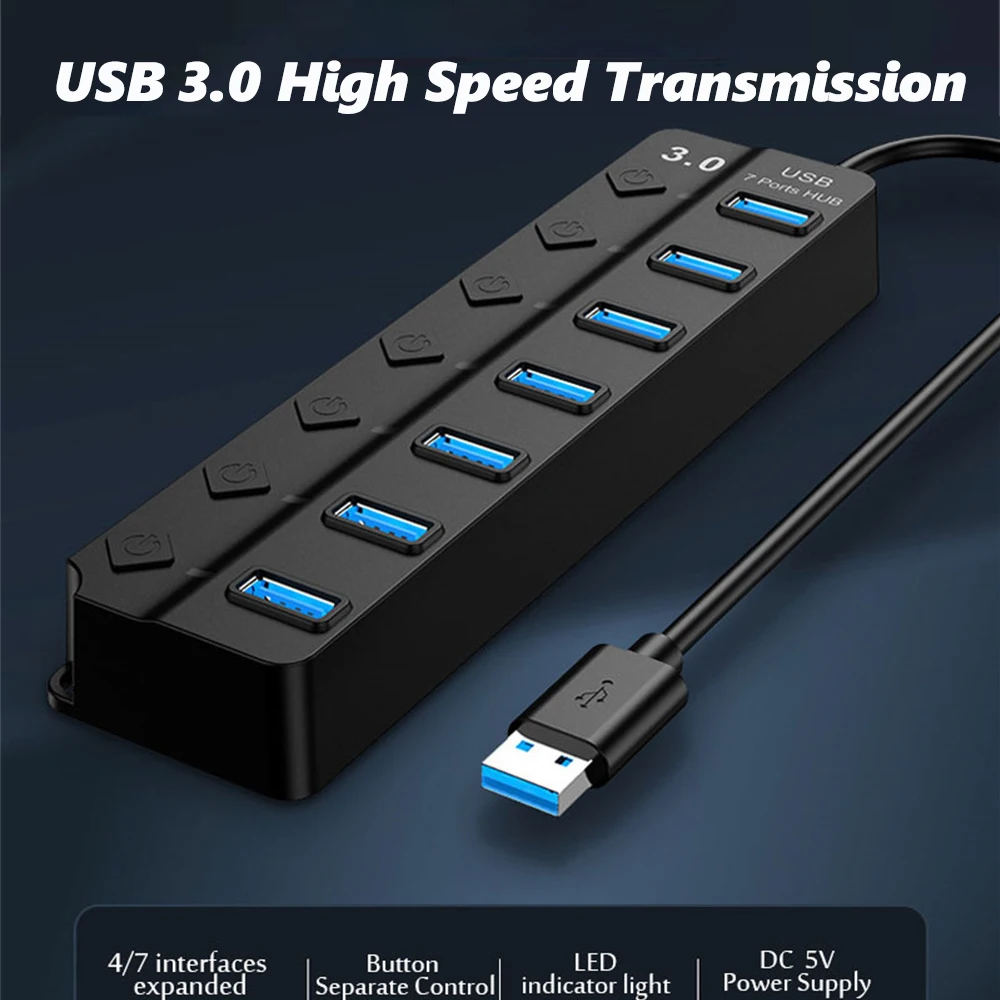 Usb Hub Switch 2 Computers | Hub Multi Function Pc | One Hub Port | One ...