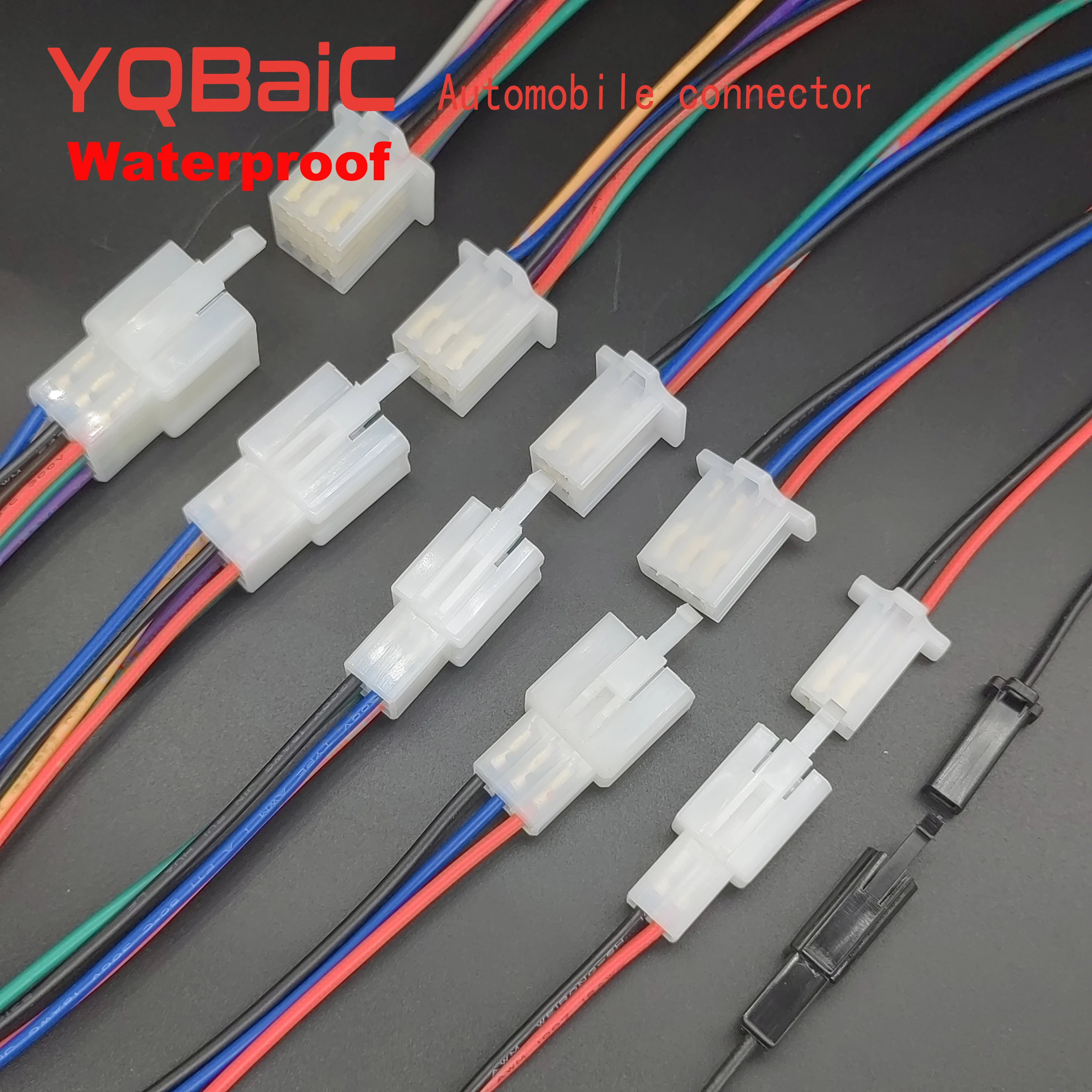 2.8mm 1P 2P 3P 4P 6P 9P Automotive Quick connection Electrical Wire ...