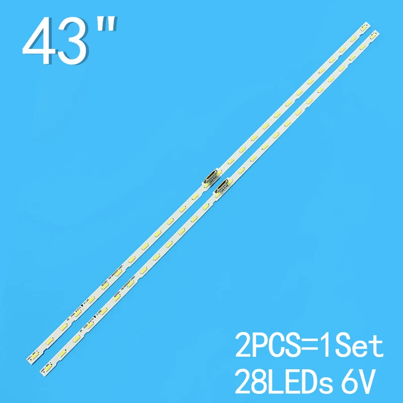 LED-Backlight-Strip-For-Samsung-V8N1-430SM0-R0-BN96-45954A-UE43RU7172U ...