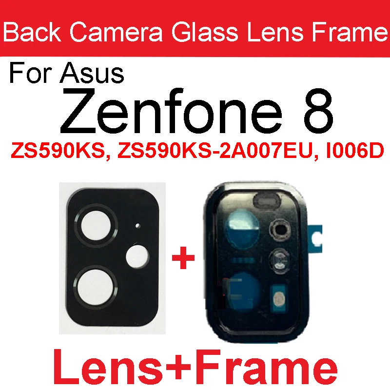 Rear Camera Lens Glass Frame For Asus Zenfone 8 ZS590KS Back Camera ...