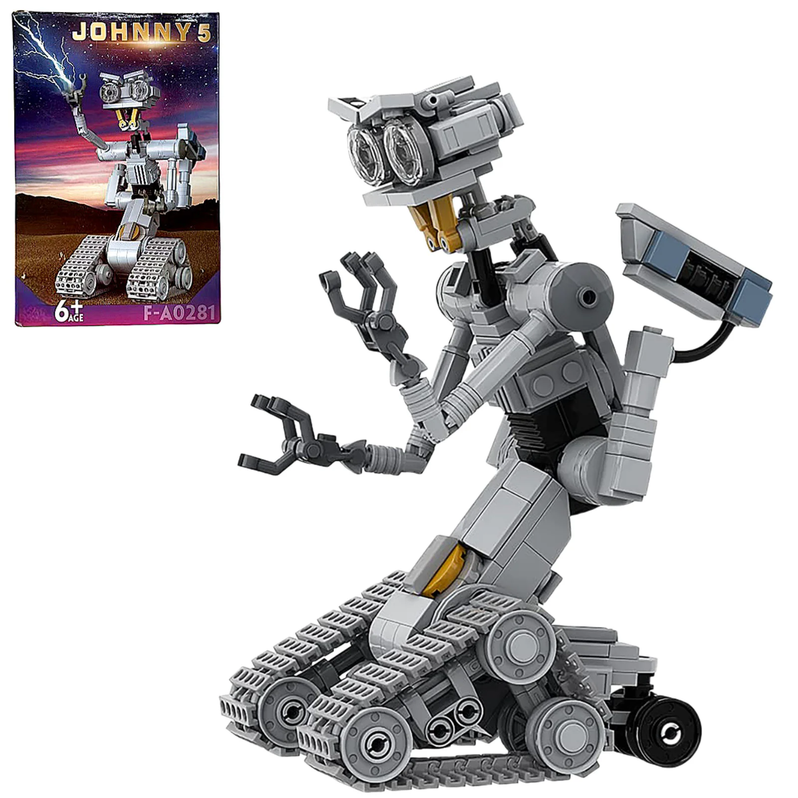 New Shorts Circuit Johnny 5 Robot Building Block Set 313 PCS Bricks ...