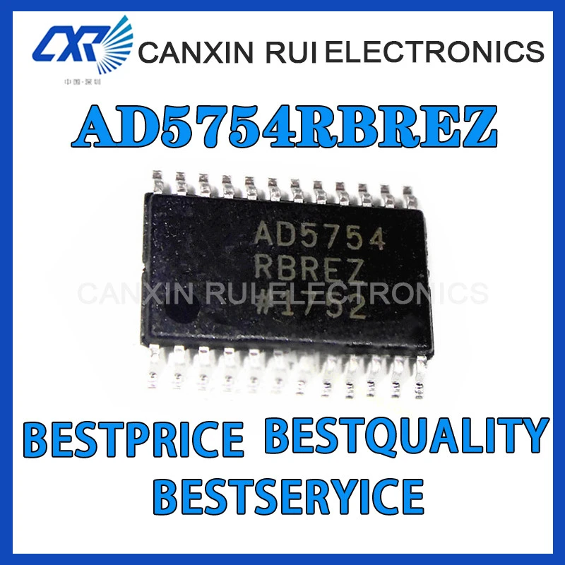 AD5754RBREZ the AD5754 digital to analog converter TSSOP 24 is a brand new, original 100% IC ...