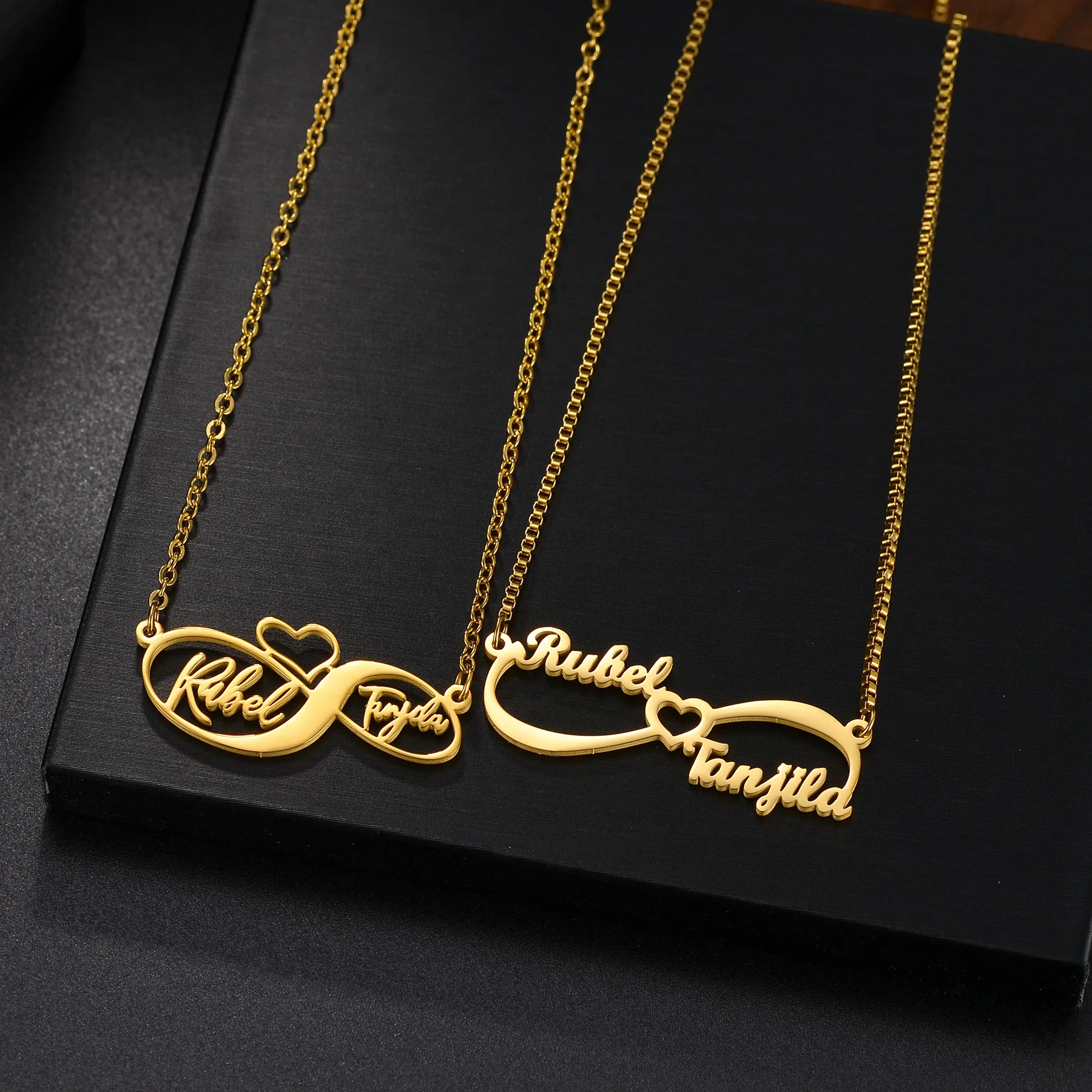 Custom-Name-Infinity-Necklace-for-Men-Women-Stainless-Steel ...