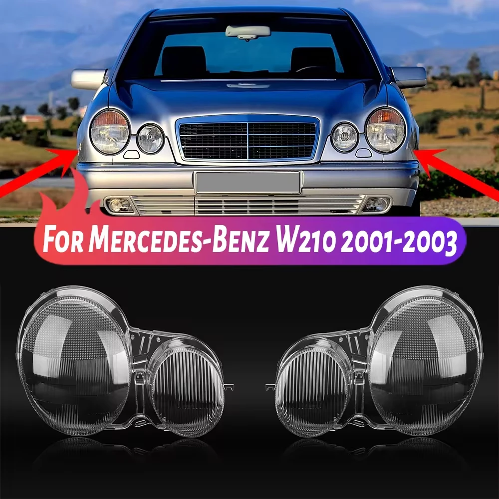 Headlight Cover W210 Car Headlight Lens Glass Cover For Mercedes-Benz ...