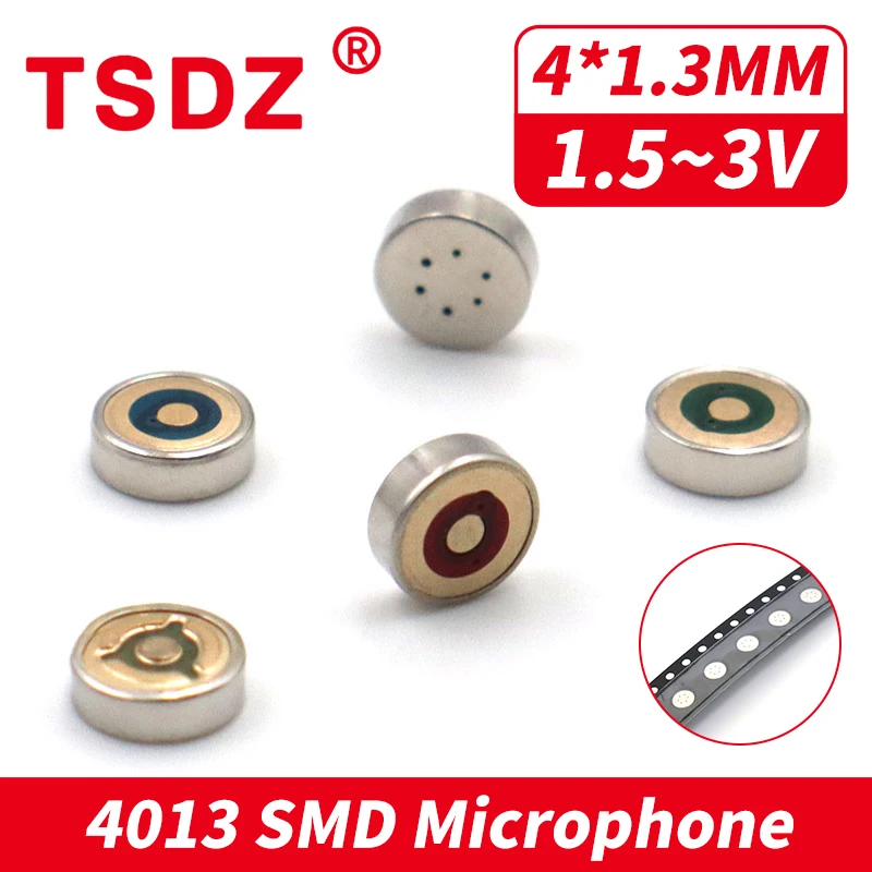 10Pcs/Lot 4013 Microphone MIC Condenser Electret 4MM Microphone Pickup ...