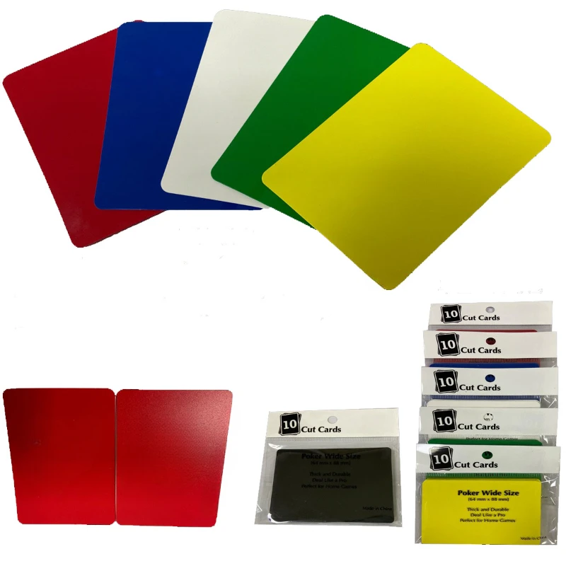 10pcs-Poker-Cut-Cards-64-88mm-Plastic-Card-Separation-Tool-Water-Proof ...