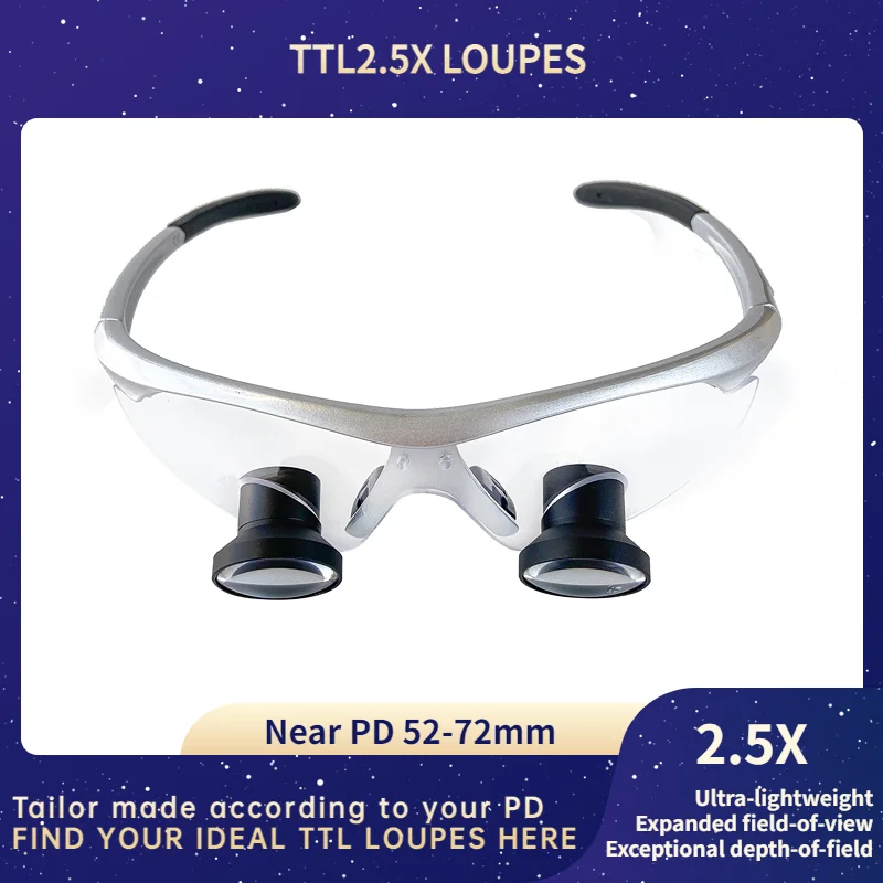 Customized 2.5X Loupes Through The Lens Dental Surgery Operation TTL ...