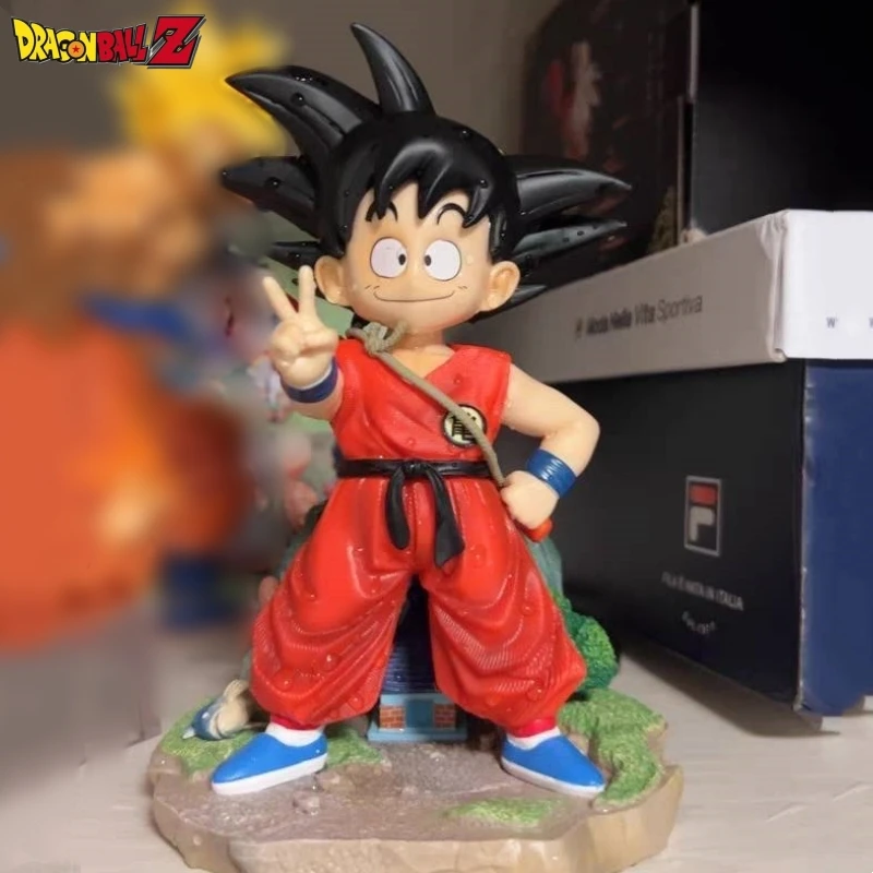20cm-Dragon-Ball-Figures-Sou-Goku-Anime-Figurine-Cute-Finger-Heart ...