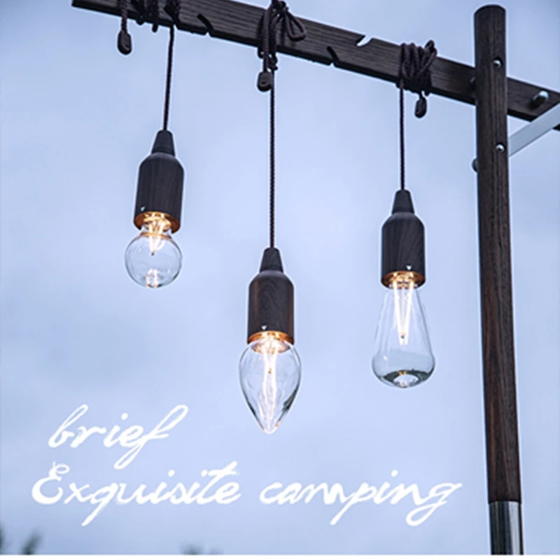 Outdoor Camping Tent Lamp Portable Waterproof Pull Cord Light Usb ...