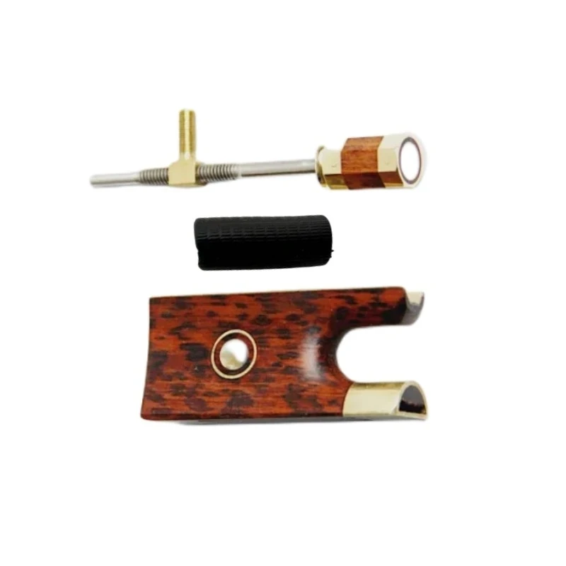 One-4-4-Violin-Bow-Frog-Snakewood-Made-Eye-Pearl-inlay-Frog-Screw-Bow ...