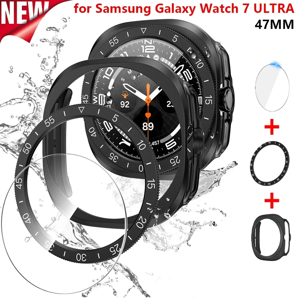 3-in1-for-Samsung-Galaxy-Watch-7-Ultra-47mm-Tempered-Glass-Screen ...