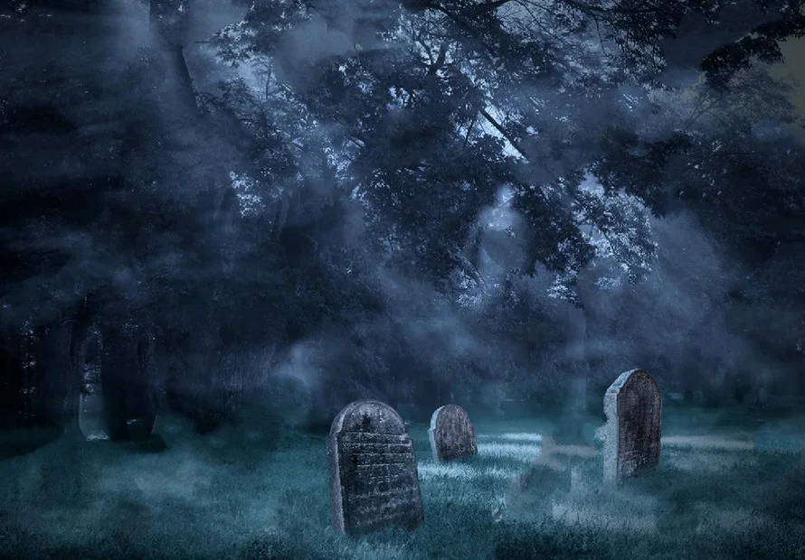 Haunted Cemetery Background