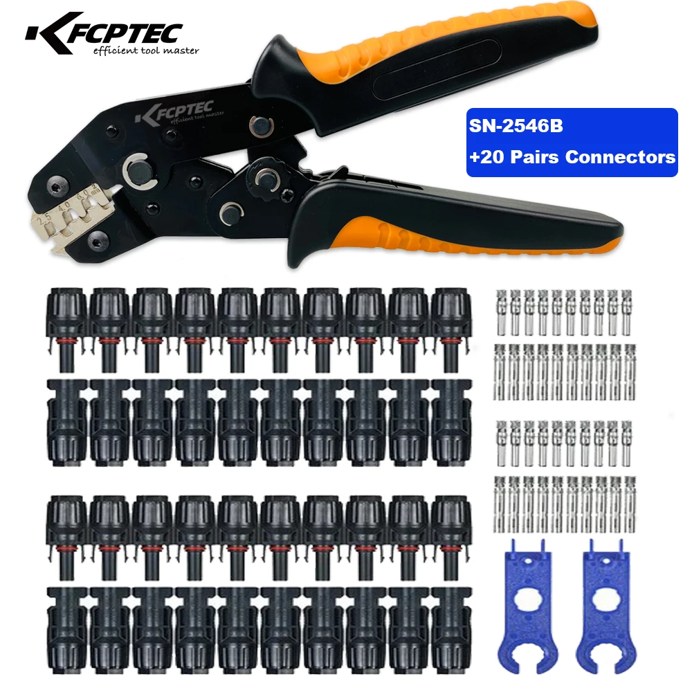 Sn-set a - Pince À Sertir Mc4 Pour Panneaux Photovoltaïques, Ensemble D'outils De Sertissage De ...