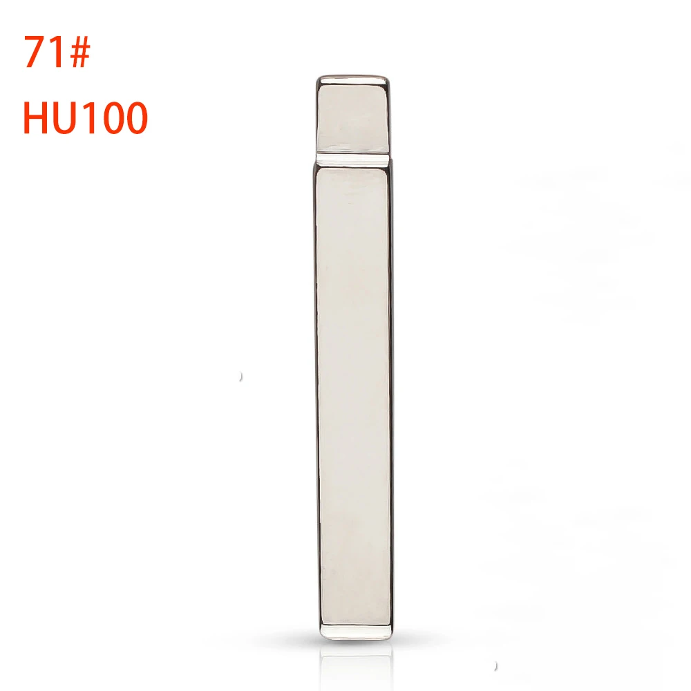 10/20/30/50PCS 71# HU100 HU100FH Metal Uncut Blank Flip Remote Key ...