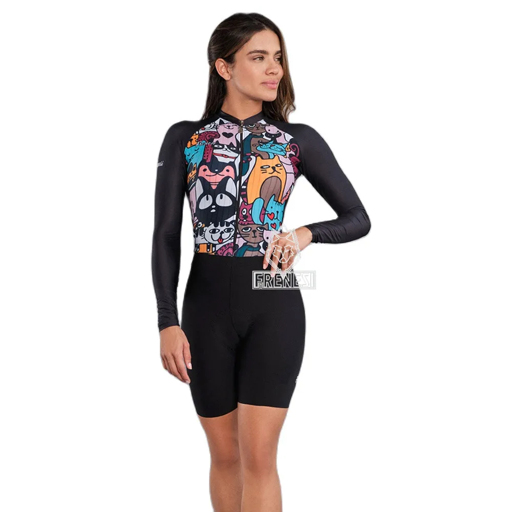 Conjunto-Cats-Frenesi-Roupas-Feminina-Bicycle-Jumpsuit-Ropa-Para-Mujer ...